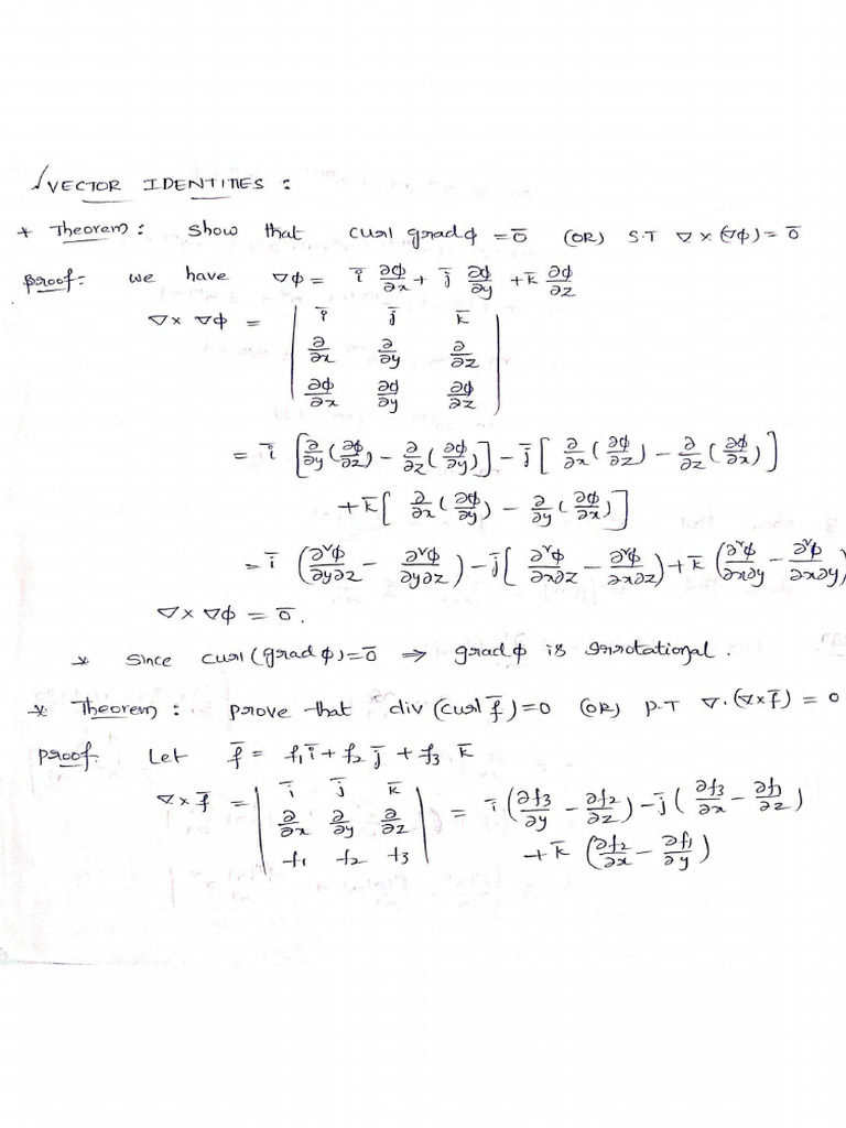 Vector Identities DEVC | PDF