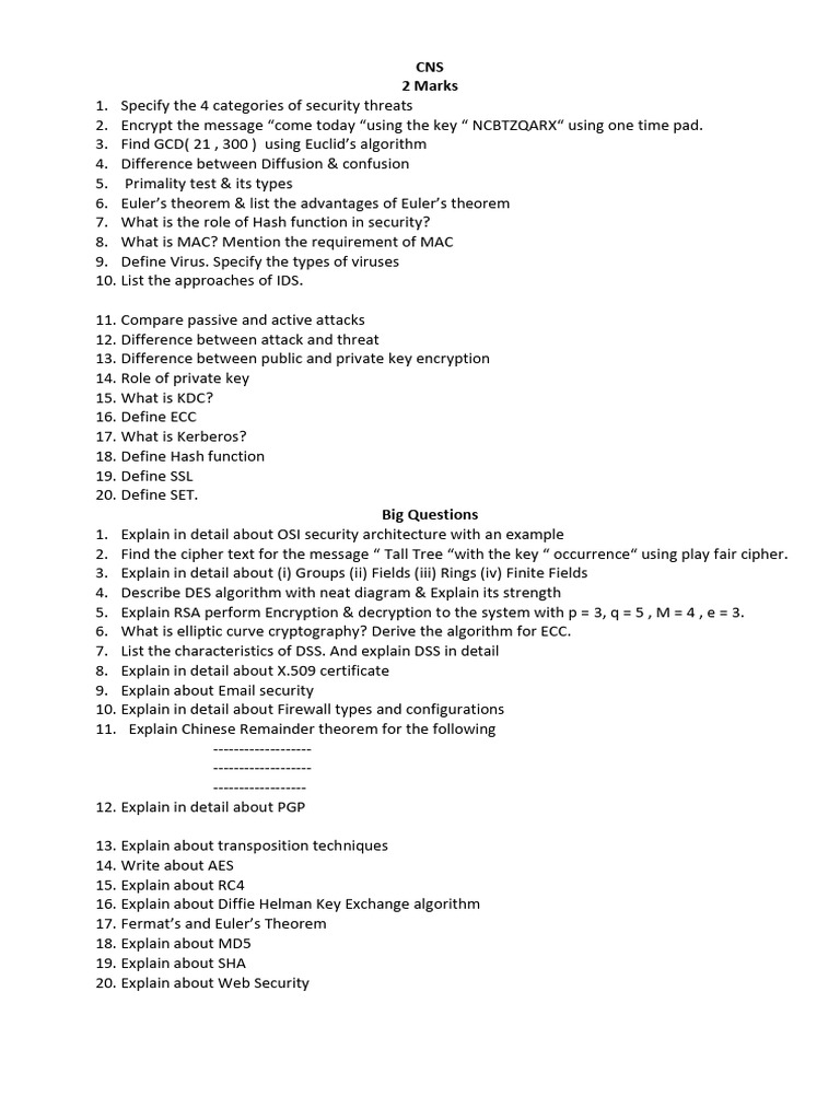 Comprehensive Guide to Cybersecurity Concepts | PDF