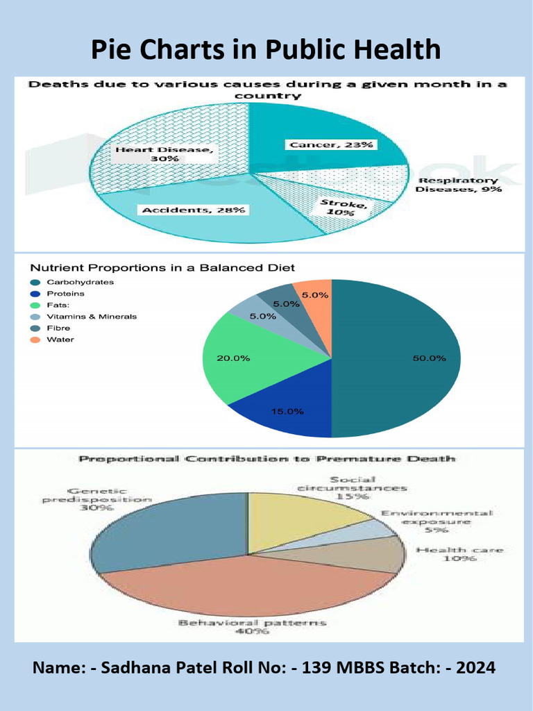 Pie Charts in Public Health-2 | PDF