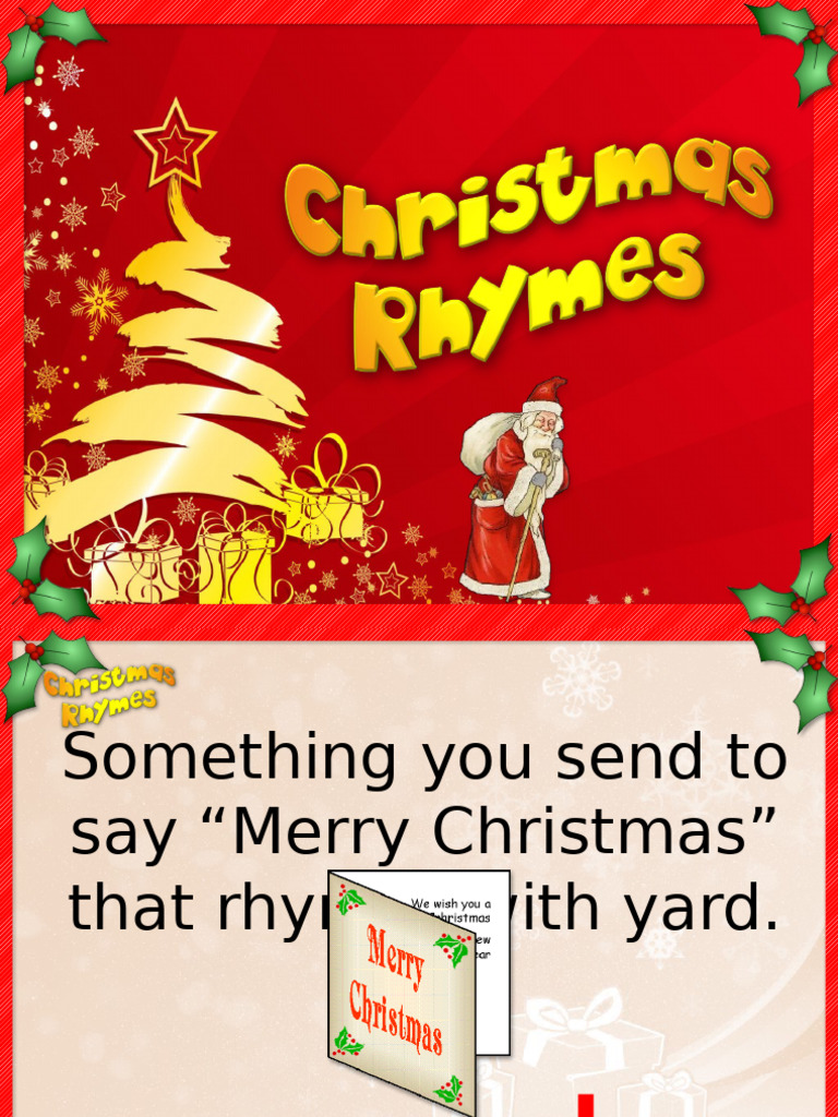 Christmas Rhymes | PDF