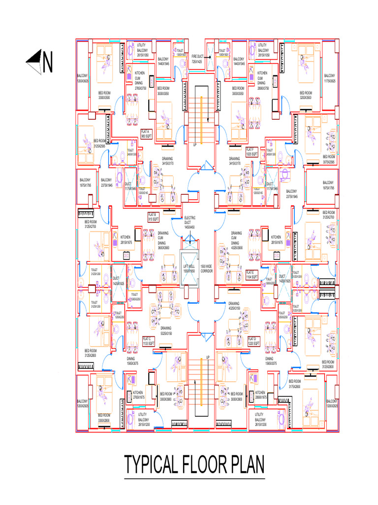 Apartment Floor Plan Dimensions | PDF | Buildings And Structures | Home