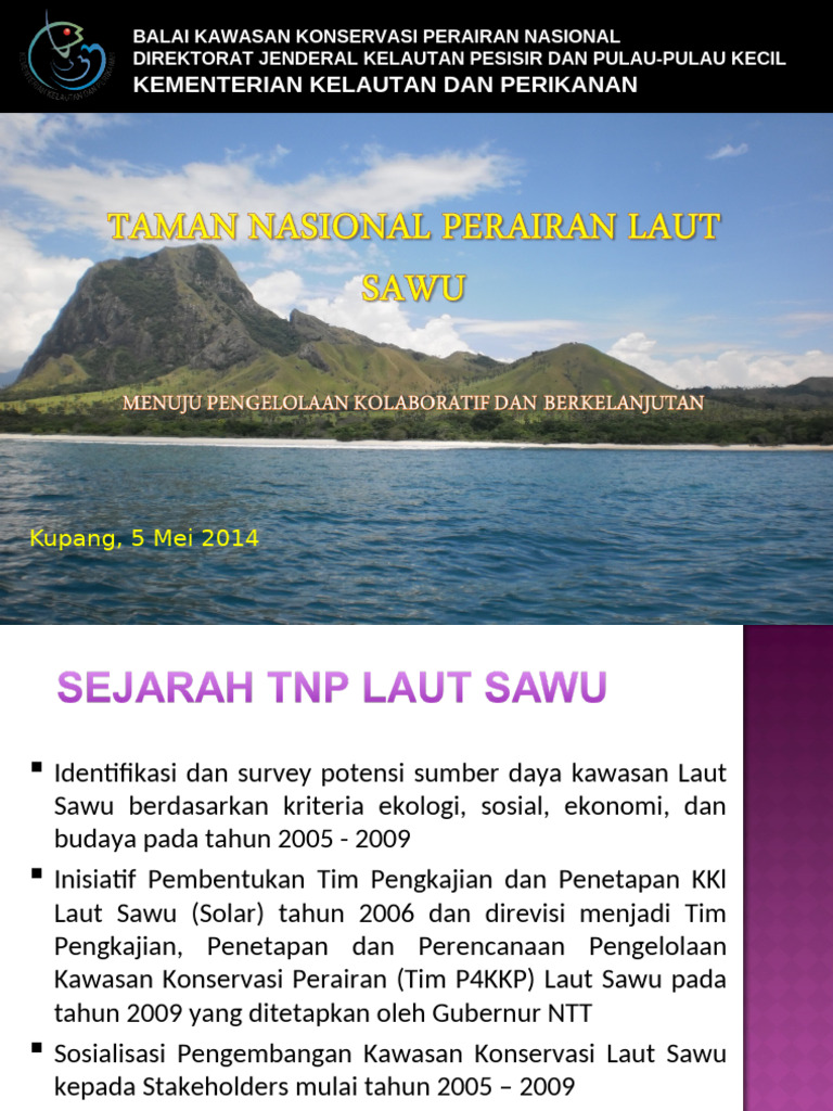 TNP LAUT SAWU Sinkron Greenia | PDF