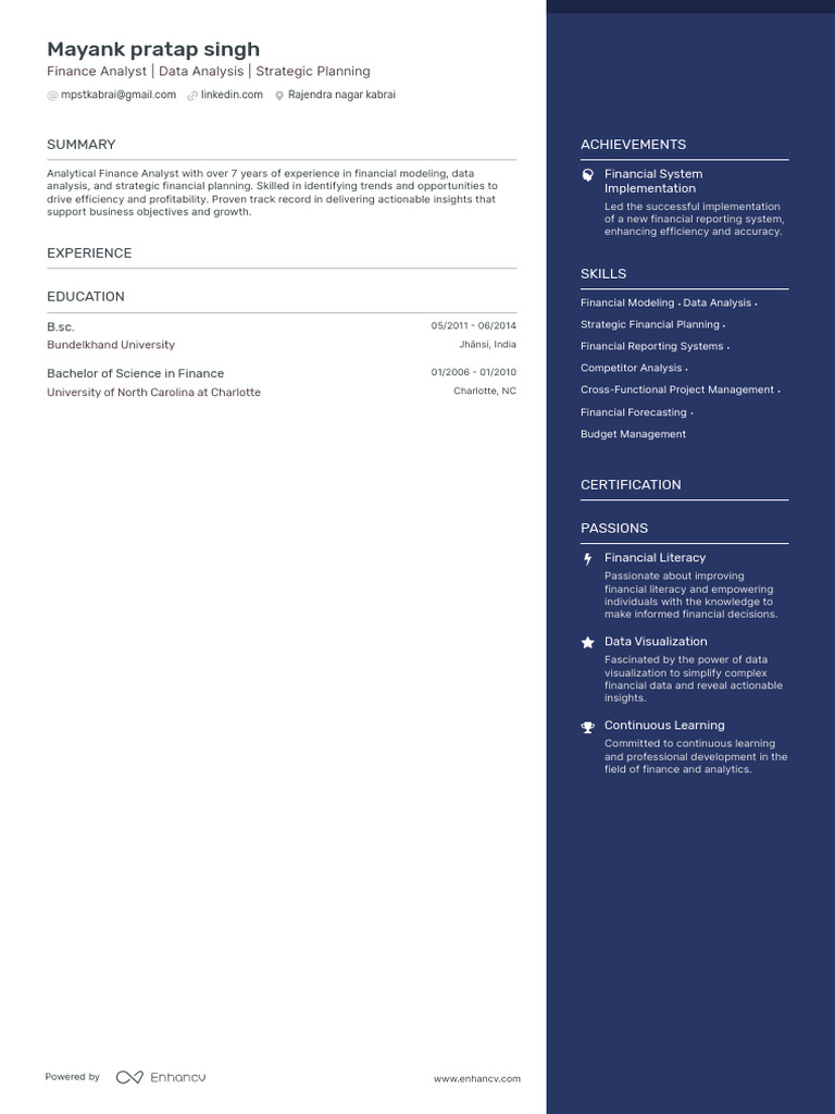 Mayank Pratap Singh Resume | PDF | Data Analysis | Business