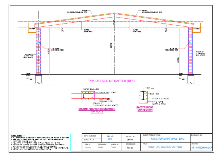 04 - Truss LVL Section Detail - Vipul Bhai - 10 09 2025-Model | PDF