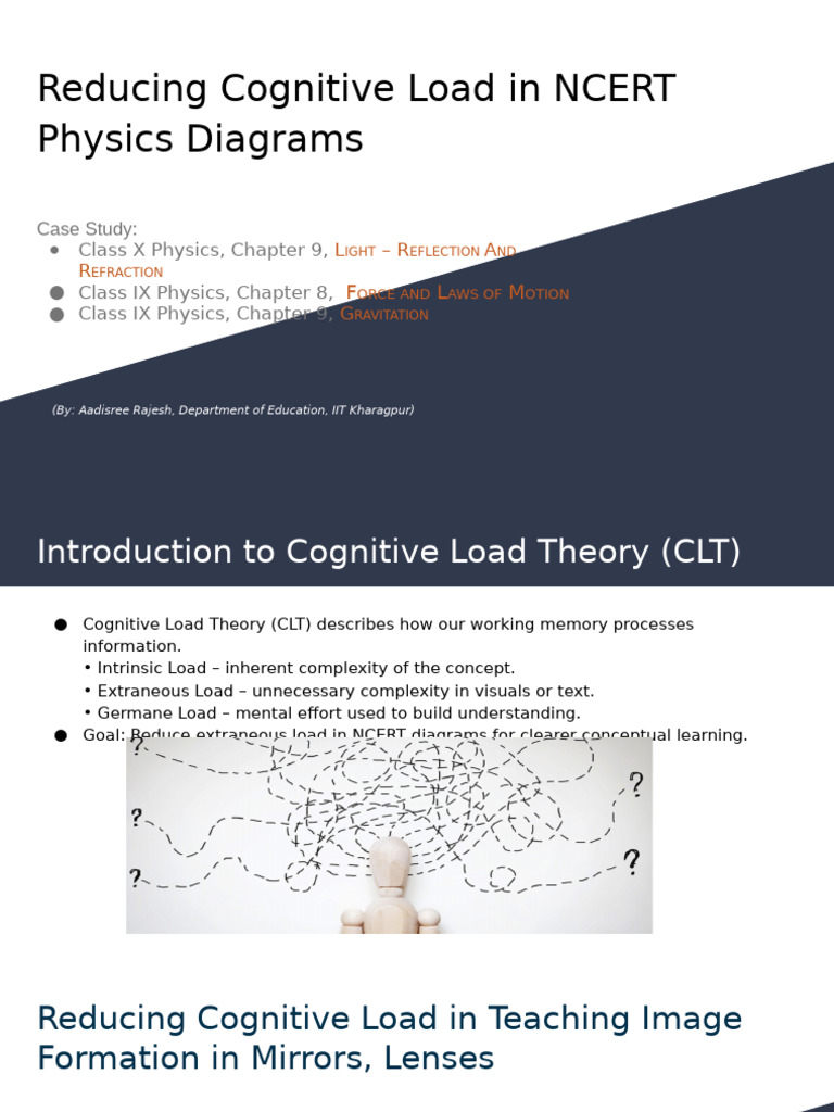 Reducing Cognitive Load in NCERT Physics Diagrams | PDF | Force | Mass