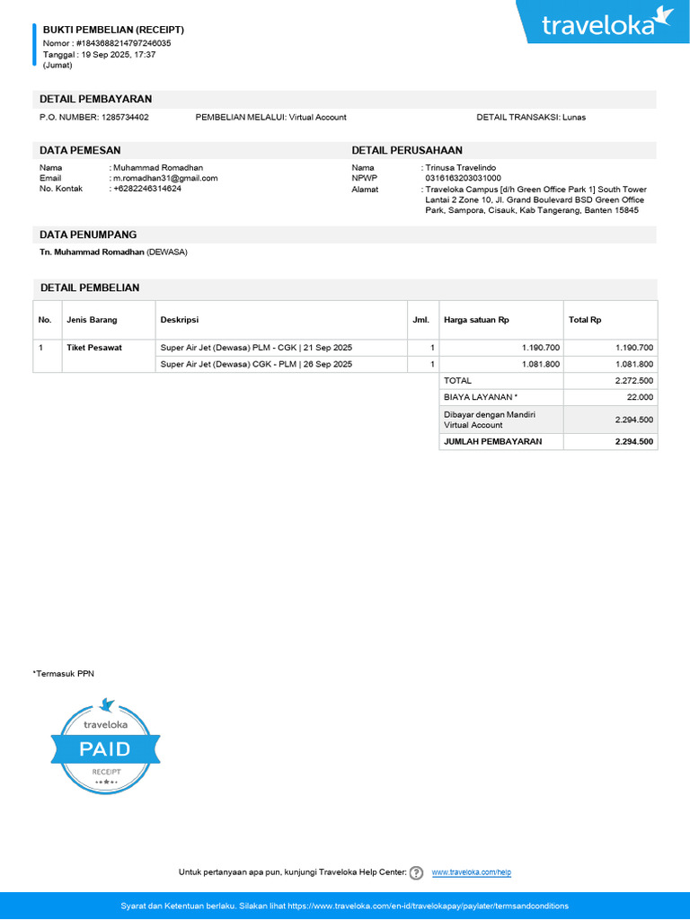Receipt | PDF