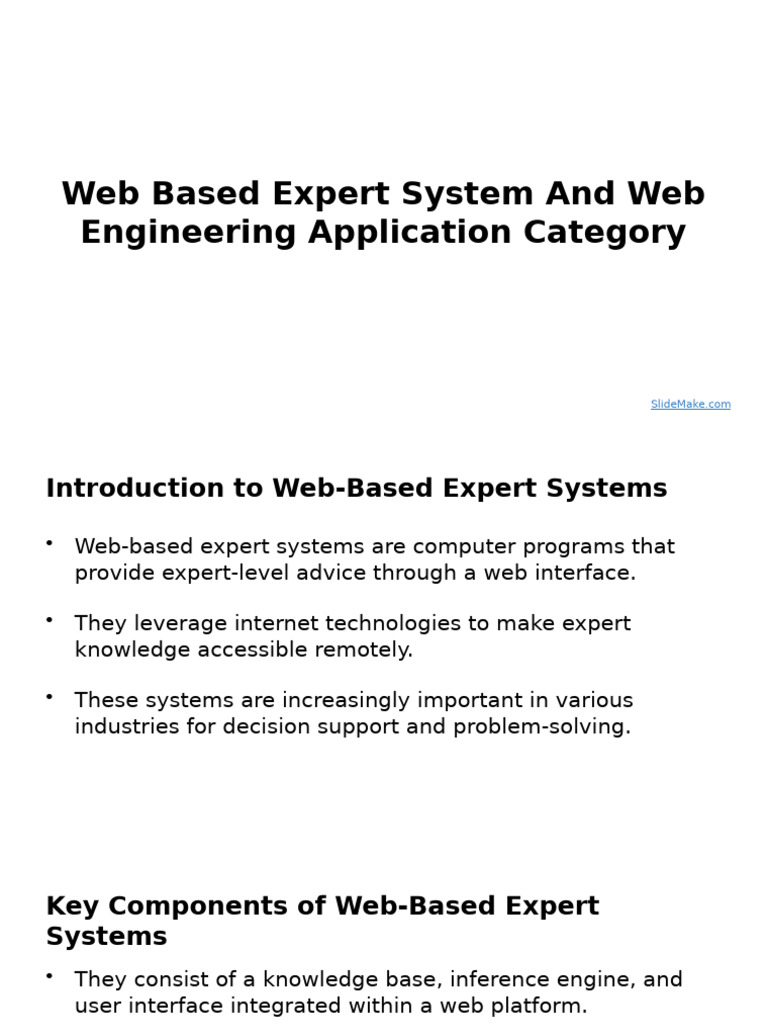 Web-Based Expert Systems Overview | PDF | Web Application | Expert