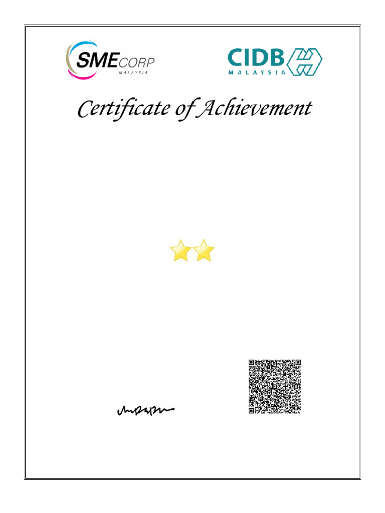 Score Certificate | PDF