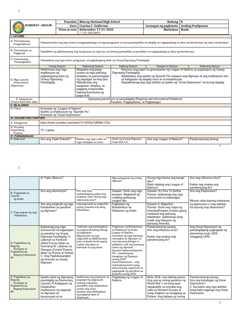 AP8 - Week 2 (3rd Quarter) | PDF
