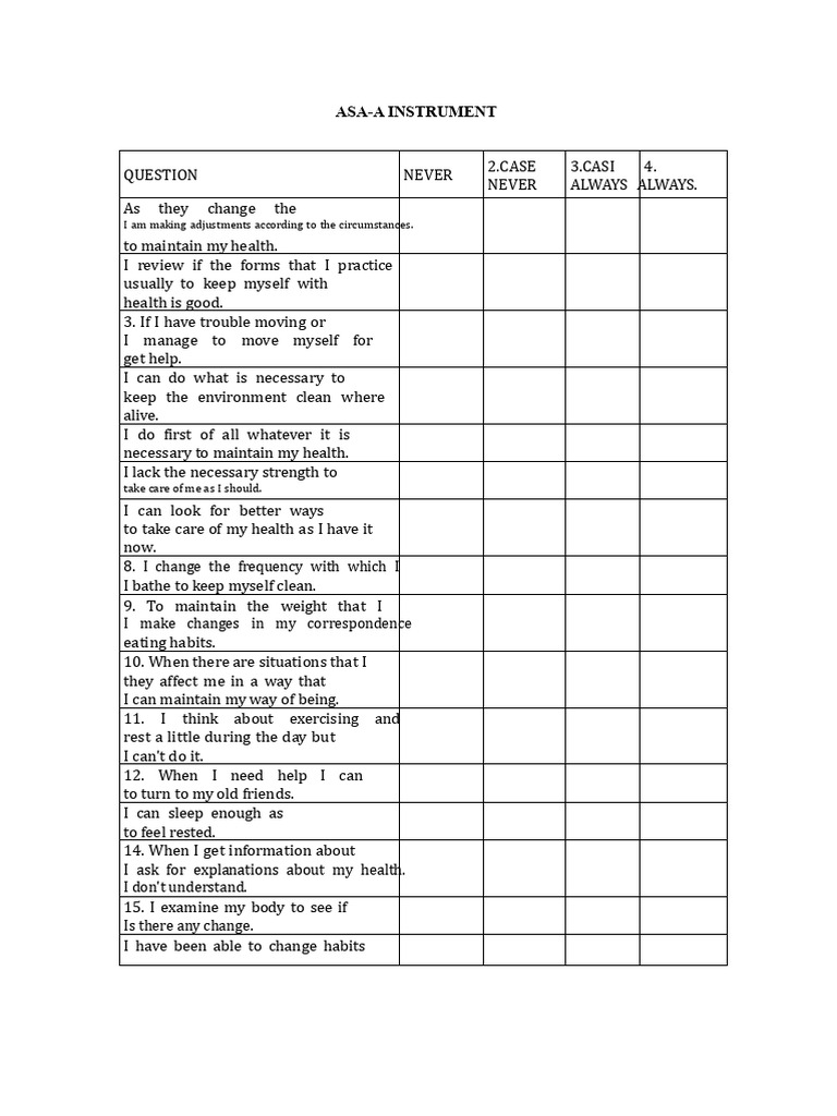 Asa Instrument | PDF