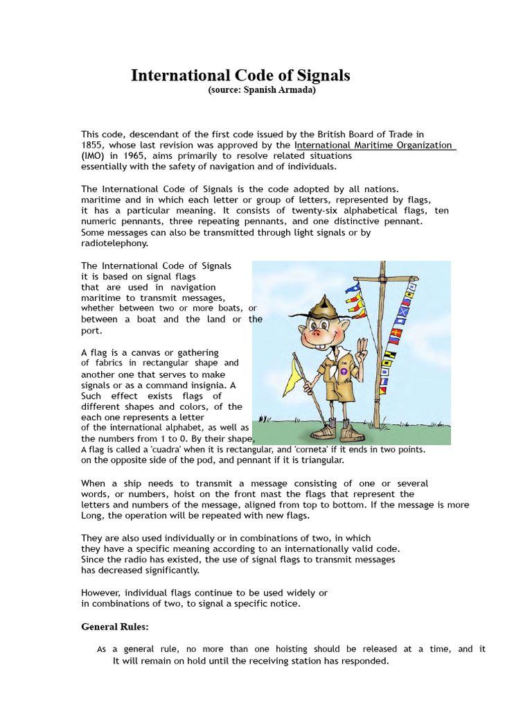 International Code of Signal Flags.pdf | PDF | Water Transport | Shipping