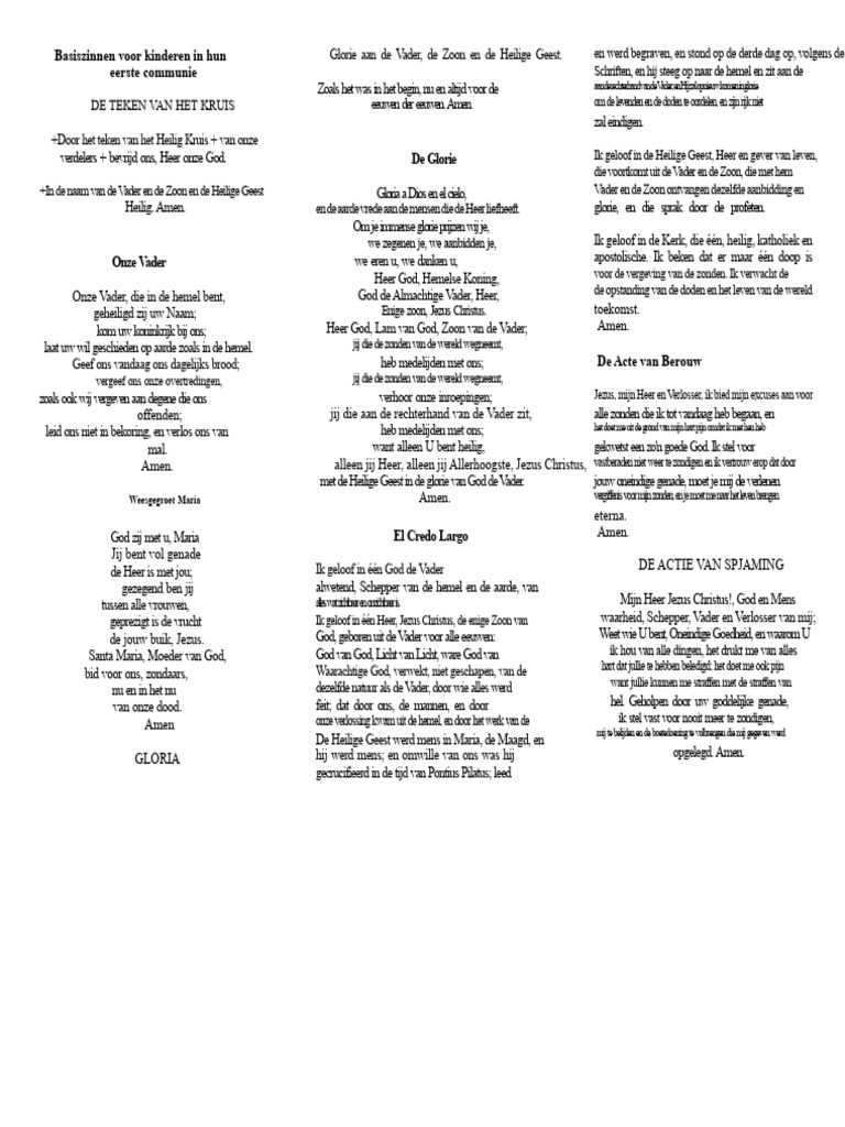 Basis Katholieke Zinnen | PDF