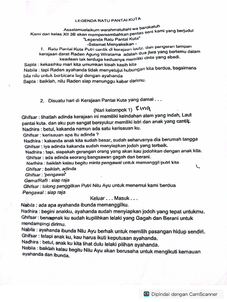 Legenda Pantai Kuta | PDF