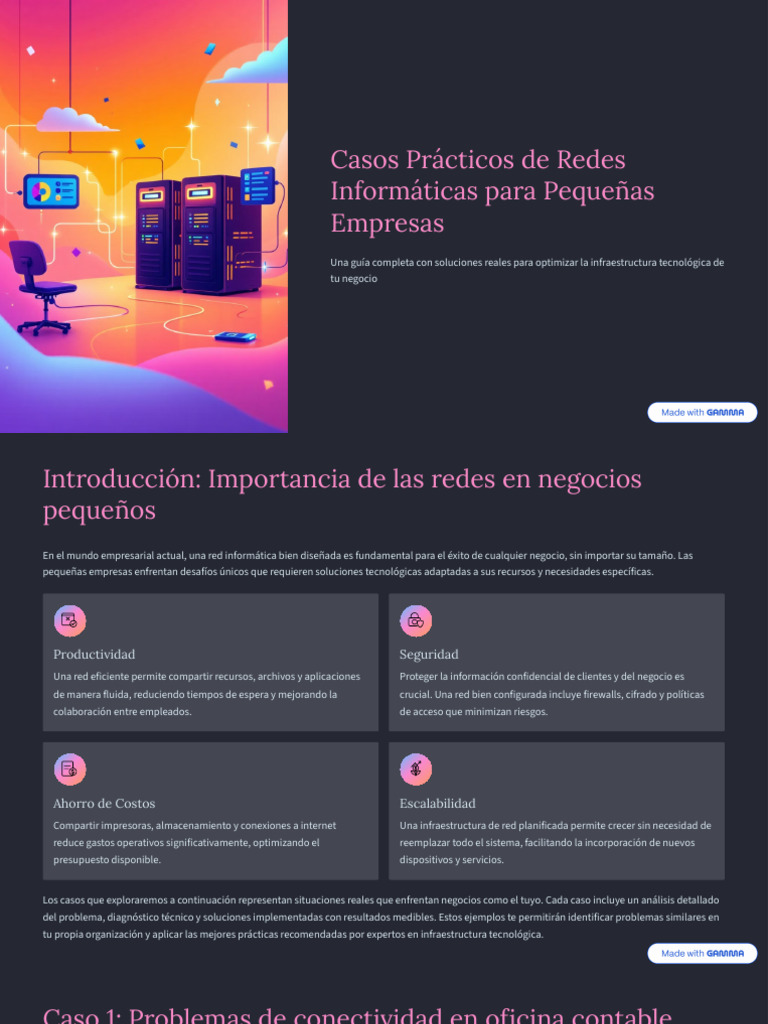 Soluciones de Redes para Pequeñas Empresas | PDF | Red de computadoras ...