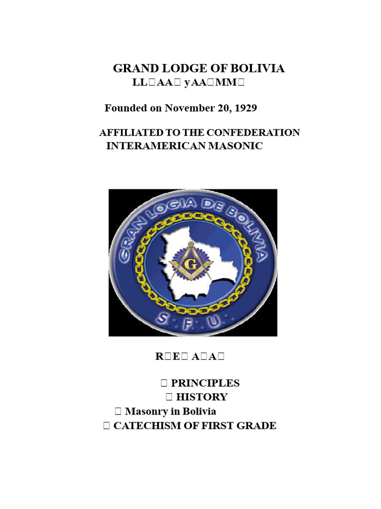 Catechism of The First Grade | PDF | Masonic Lodge | Freemasonry