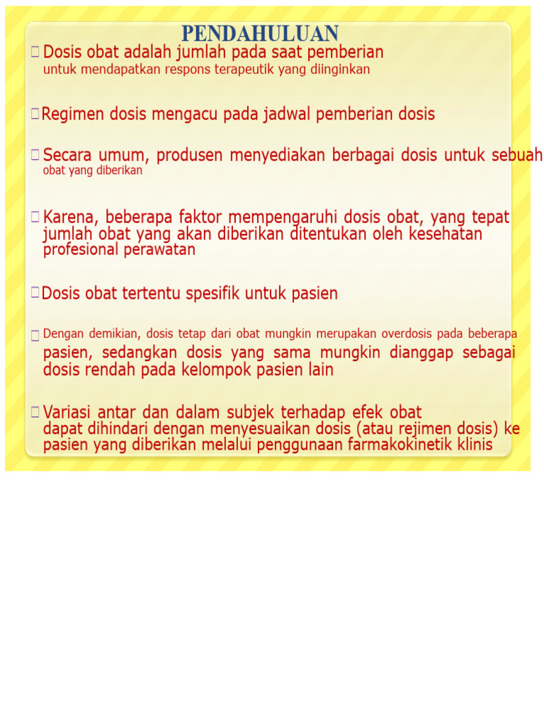 2 PENENTUAN DOSE DAN INTERVAL DOSIS (1) - Dikonversi | PDF