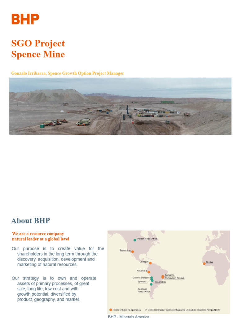 SGO Minera Spence Project | PDF | Mining