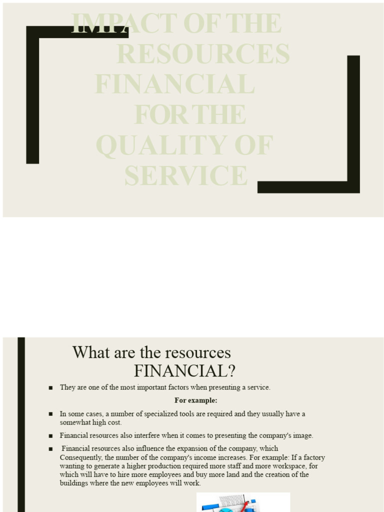 Impact of Financial Resources on Quality | PDF | Business Economics ...