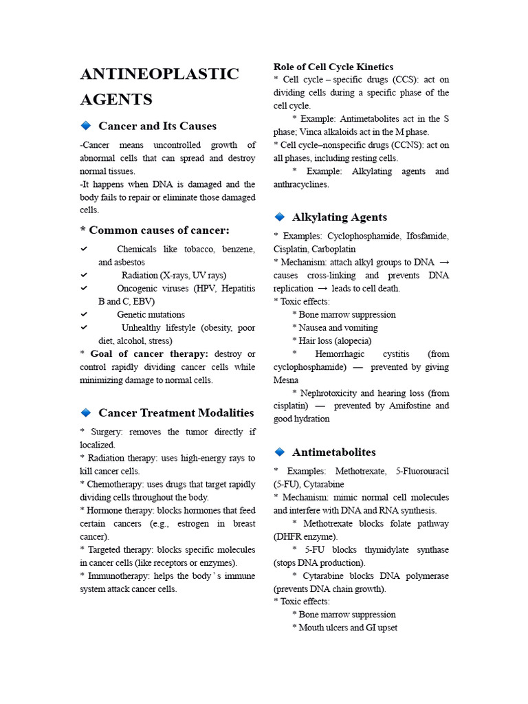 Antineoplastic | PDF | Chemotherapy | Vaccines