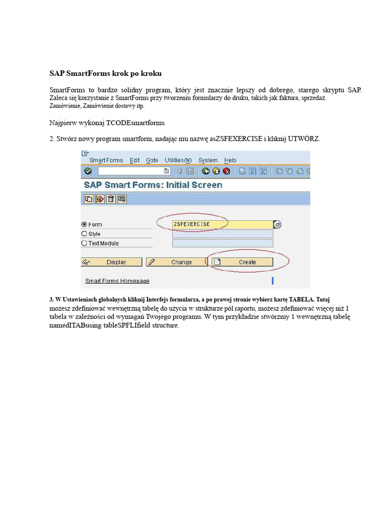 SAP Smart Forms Krok Po Kroku | PDF