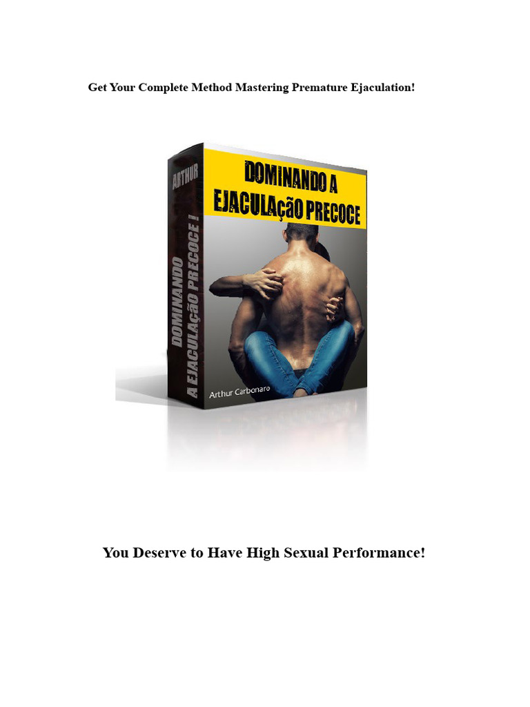 Curing Premature Ejaculation | PDF | Ejaculation | Orgasm