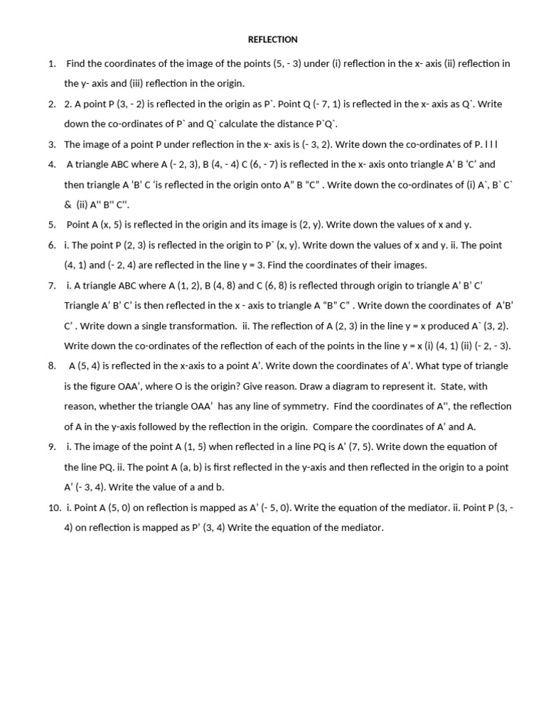 Reflection | PDF