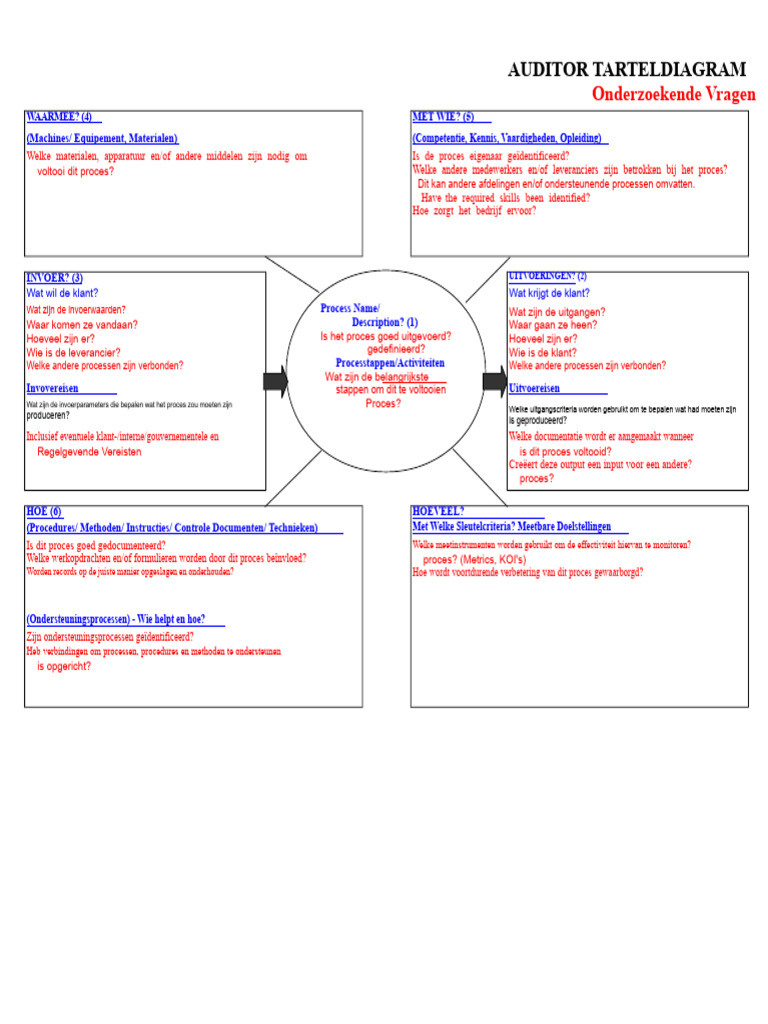 Turtle Diagram Voor Audit | PDF