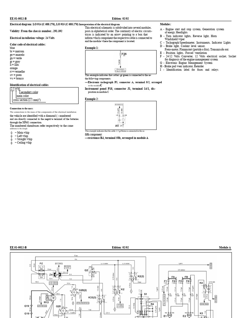 Electrical diagram LO 914 (C 688.276), LO 915 (C 688.276) | PDF | Relay | Switch