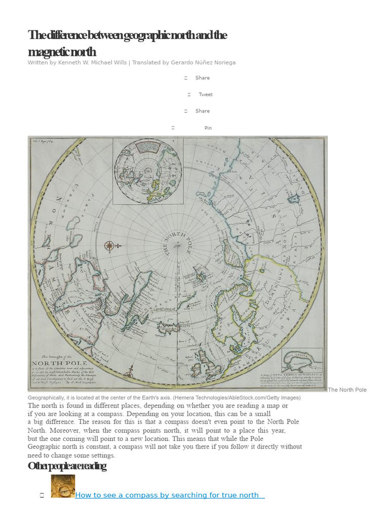 Geographic vs Magnetic North Explained | PDF | Compass | Navigation