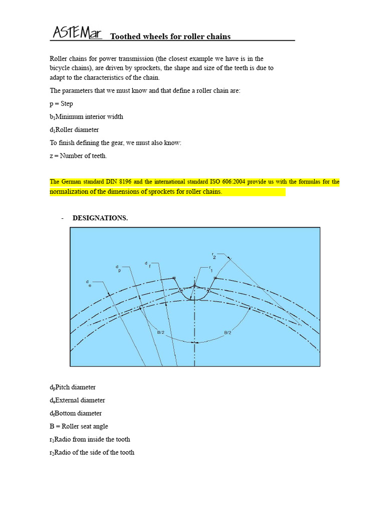 AutoCAD - GEAR WHEELS FOR ROLLER CHAINS | PDF | Gear | Manufactured Goods