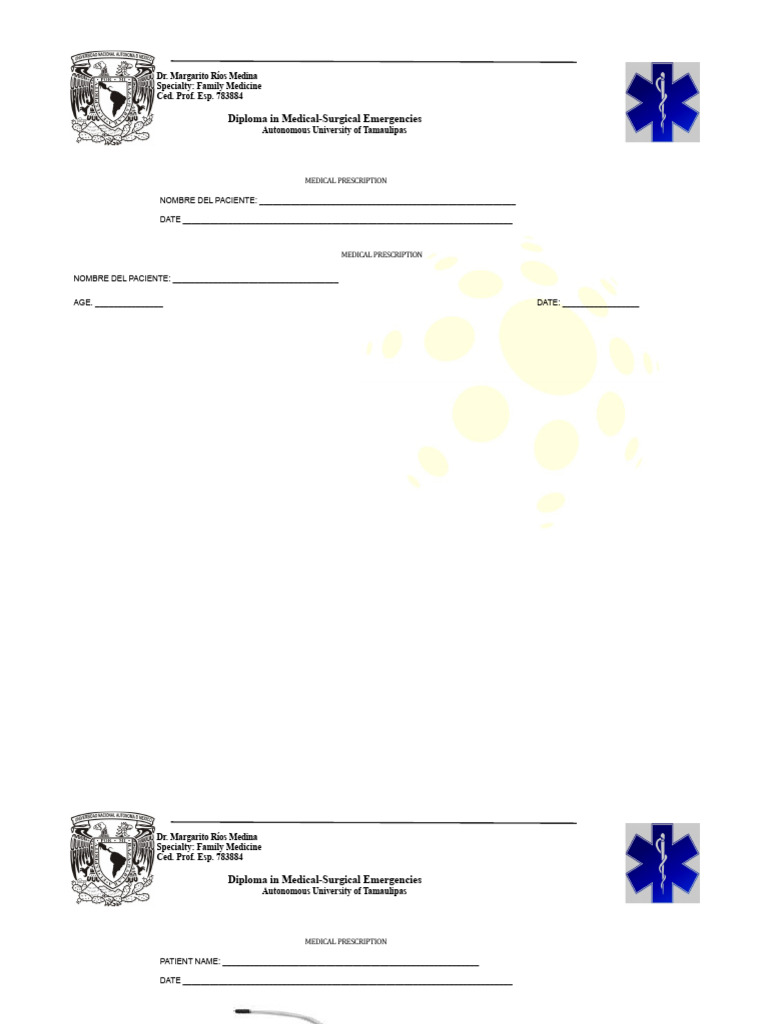 medical prescription.doc | PDF