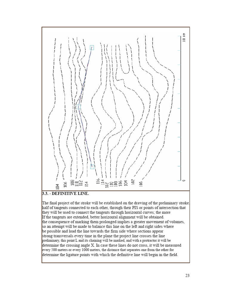 Definitive Line and Circular Curves | PDF | Curvature | Geometry