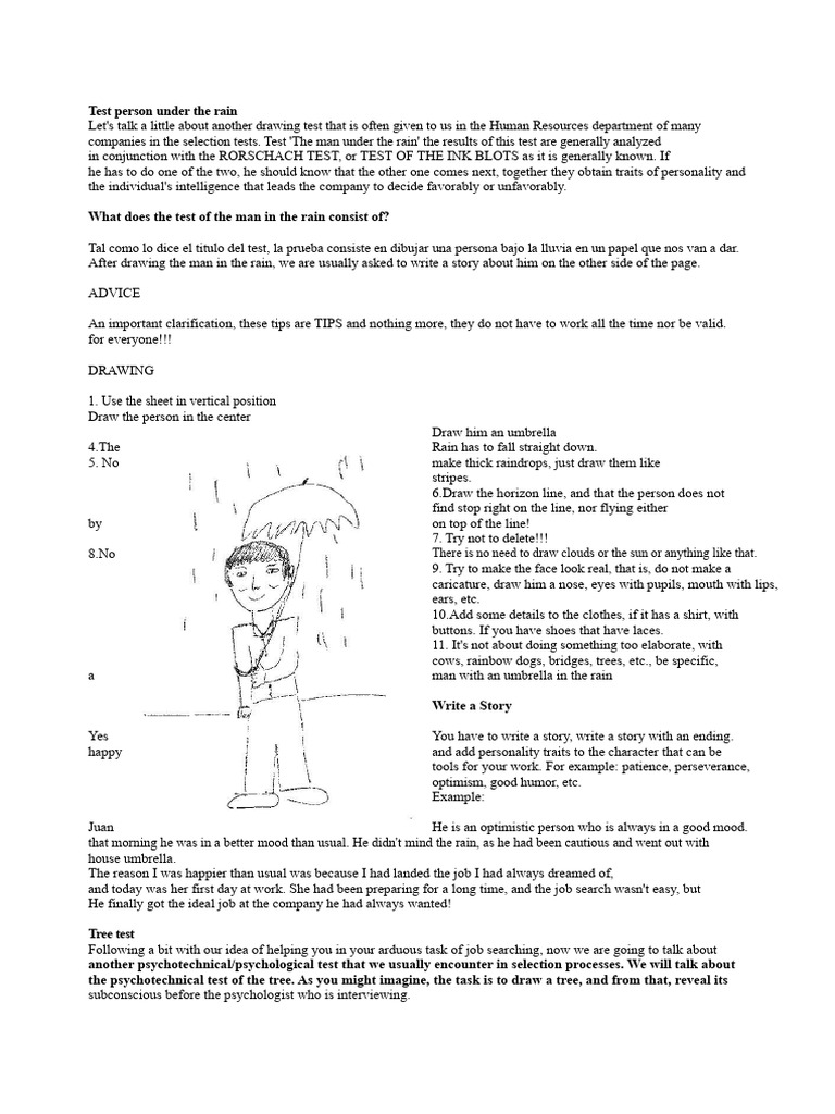 Test Persona Under The Rain | PDF | Trees | Behavioural Sciences