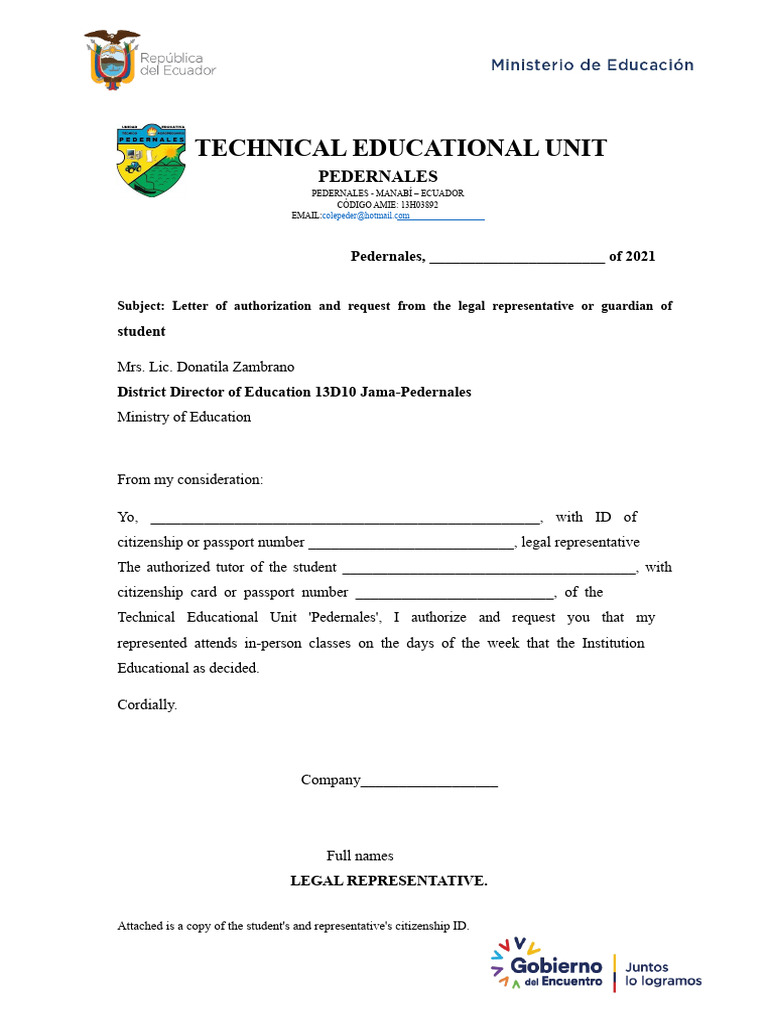 LETTER OF AUTHORIZATION FOR STUDENT RETURN | PDF | Authentication ...