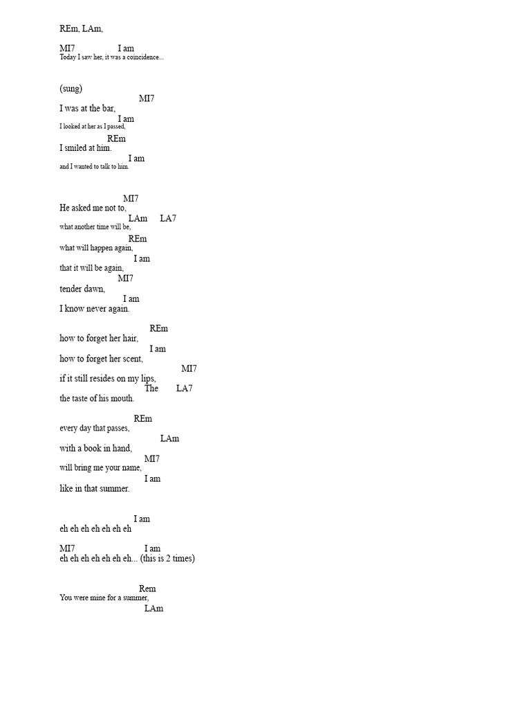 You Were Mine One Summer | PDF