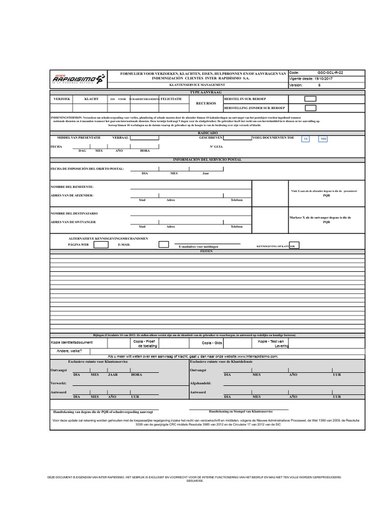 PQR Formulier | PDF