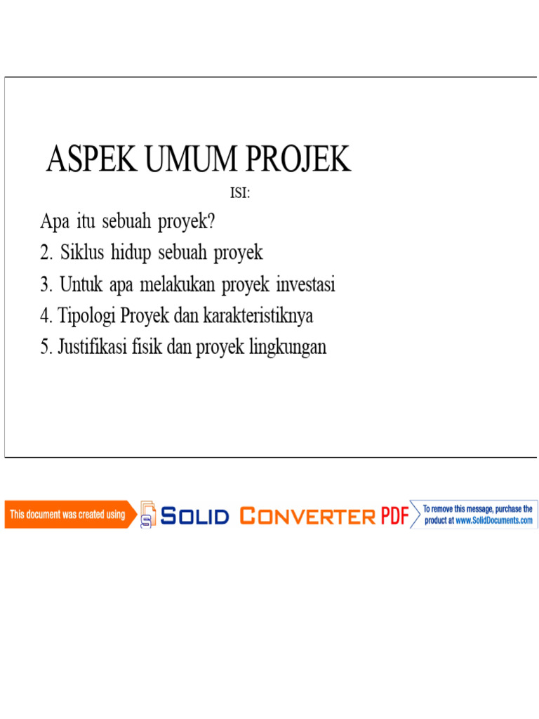 Panduan Lengkap Proyek dan Lingkungan | PDF