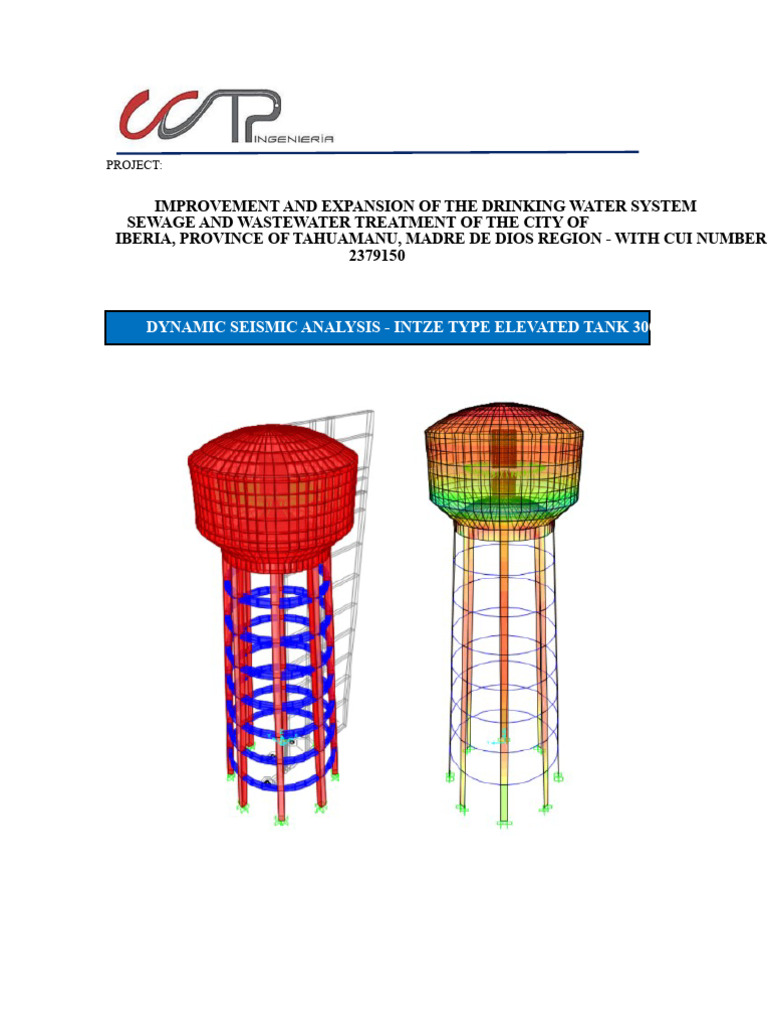 Iberia Water System Seismic Analysis | PDF | Strength Of Materials ...