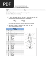 Nordic Musculoskeletal Questionnaire Form | PDF | Musculoskeletal System