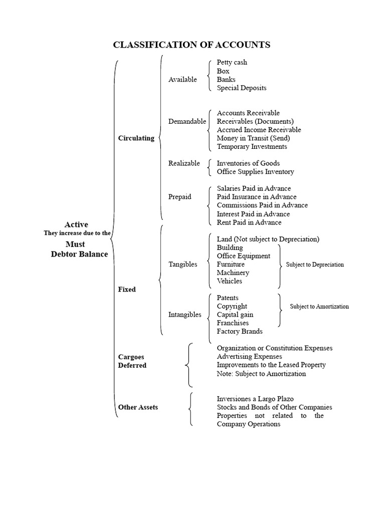 Classification of Accounts | PDF | Expense | Depreciation
