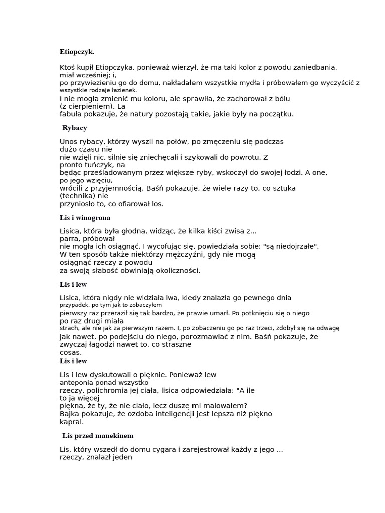 Fabuły Greckie Matura. | PDF