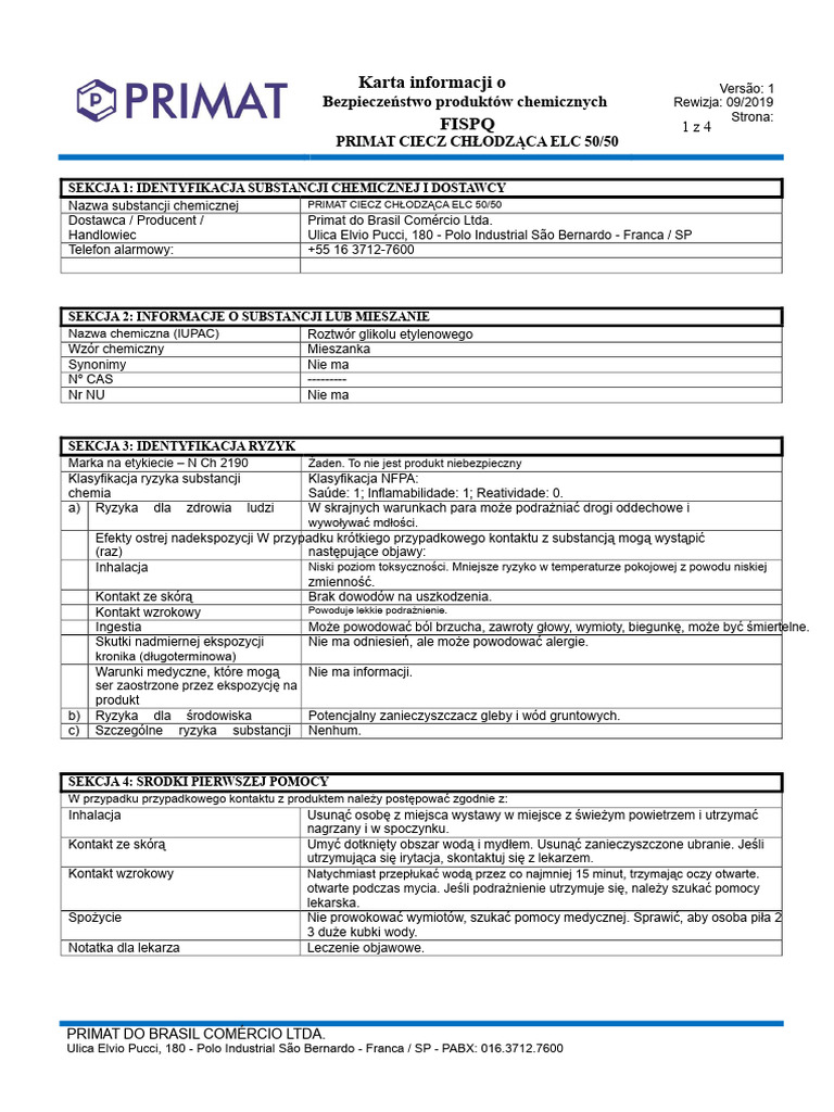 Fispq Primat Chłodnik Elc GHT | PDF
