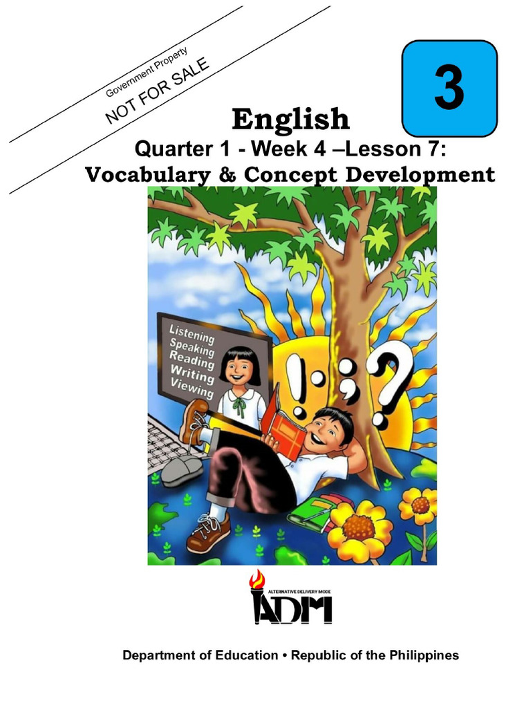 Eng3 Q1 Mod4 Vocabulario-y-Desarrollo-de-Conceptos Versión3 | PDF ...