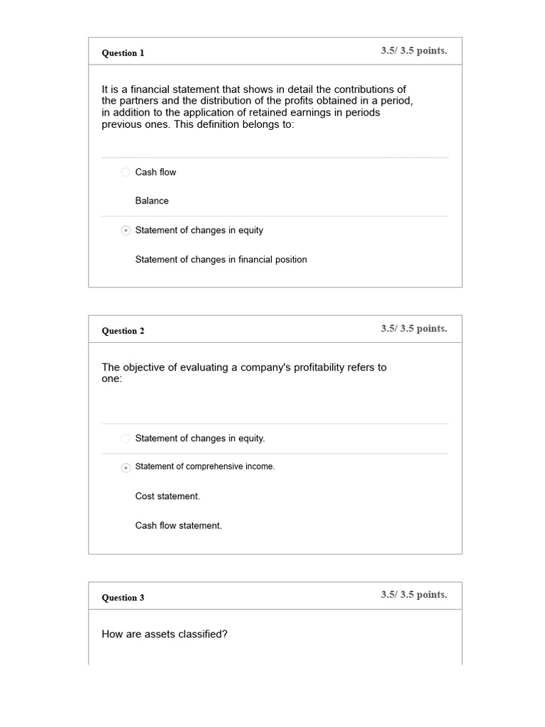 Partial Exam - Basic Financial Statements and Consolidation | PDF ...