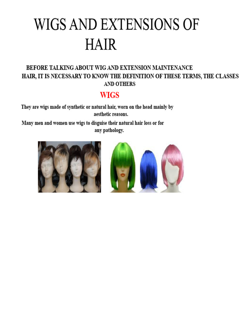 Wigs and Hair Extensions Guide | PDF | Wig | Hair