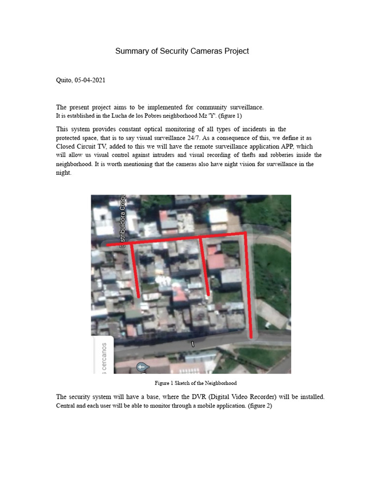 Community Surveillance Camera Project | PDF