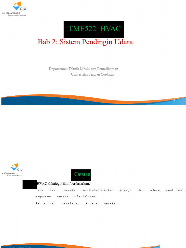 Sistem HVAC: Kategori dan Jenis | PDF