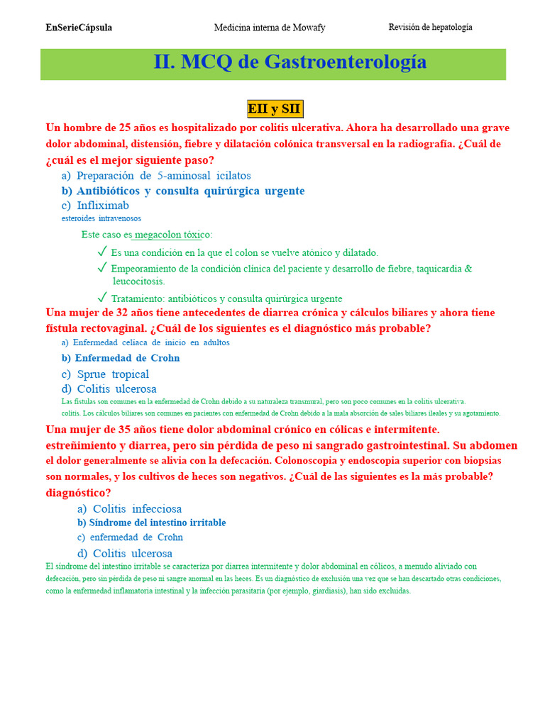 Hep y GIT final MCQ 21 b | PDF | La enfermedad por reflujo gastroesofágico | Síndrome del ...