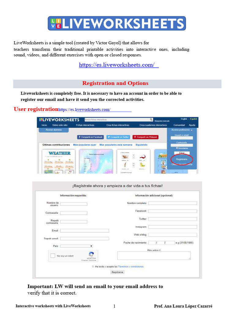 MANUAL Liveworksheets | PDF | Computing | Software