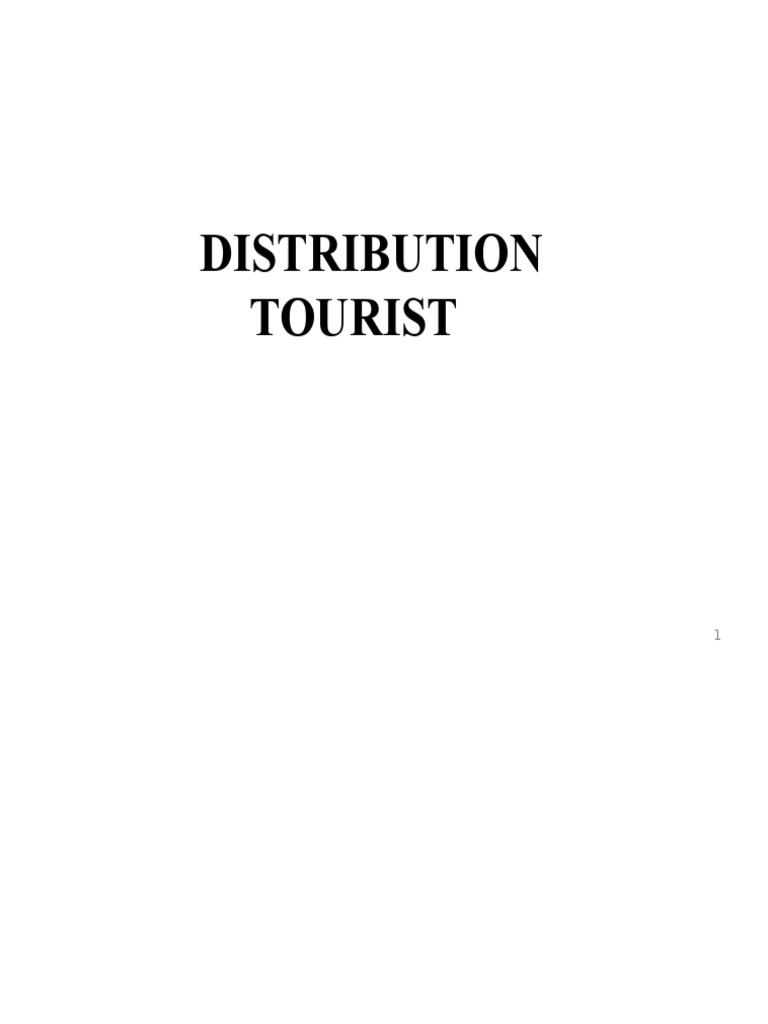 Understanding Tourist Distribution Systems | PDF | Tourism | Travel Agency